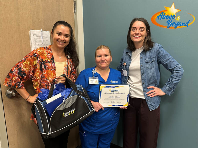 Congratulations to our ABOVE & BEYOND winner! - Community LIFE
